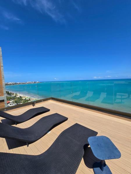 Studio Beira Mar - Vista Mar - Alto Padrão - New Time - Maceió