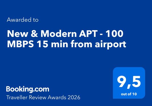 New & Modern Apt - 100 Mbps 15 Min From Airport - San José