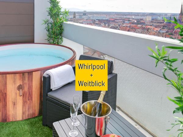 Das Penthouse Mit 3 Dachterrassen, Whirlpool & Panoramablick - Karlsruhe