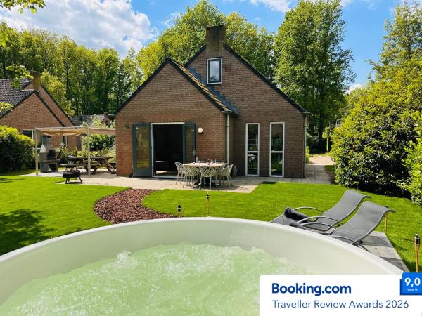 6pers Boshuis -Hottub Jacuzzi- 'De Groene Specht' - Nijmegen