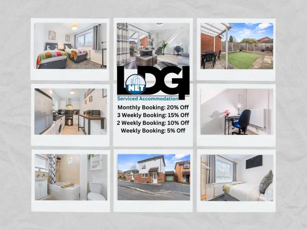 Telford Centre House With Parking, Garden, Wi-fi - Telford