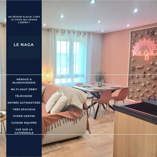 Le Naga - Confortable Avec Vue Sur La Cathédrale - Noailles