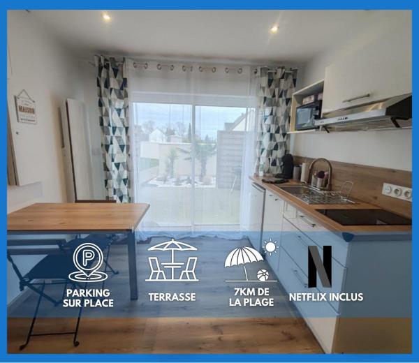 Les Pommiers Duplex Cosy Tout Confort Mitoyen D'une Maison Neuve Avec Terrasse Entrée Indépendante Parking 5 Mn De Bayeux Et 10 Mn Plage Du Débarquement - Plage d'Asnelles