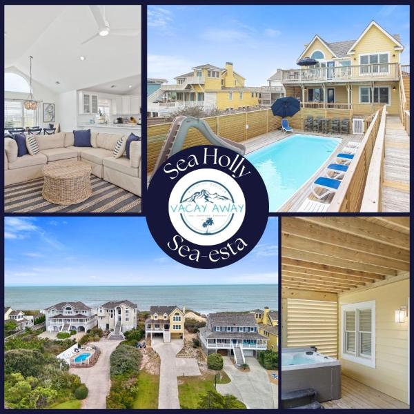 Ultimate Beachfront Getaway Pool Slide, Hottub - Nags Head, NC