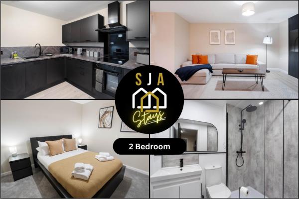 Belgrave Stay - Sja Stays - Modern 2 Bed Apartment - スコットランド