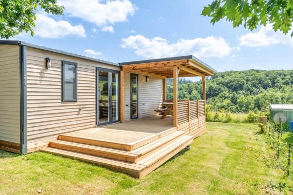 Camping Papillon Bouillon - Vakantiehuis Familie 6p - Herbeumont