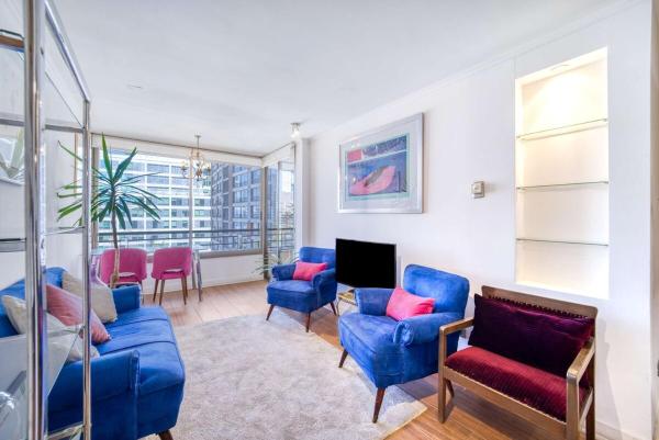 Blue Pink Home Apartment - Wifi & Gym Near Escuela Militar - Las Condes