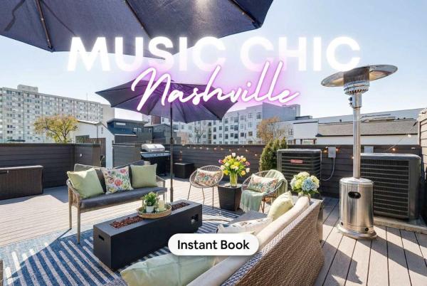 Nash Chic Near Dt Rooftop Luxe Comfort - Nashville, TN