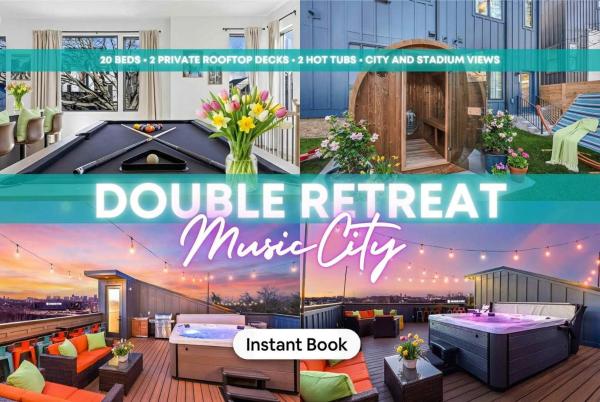 Rooftop Hot Tub Game Room Barrel Sauna Nashville - Nashville, TN