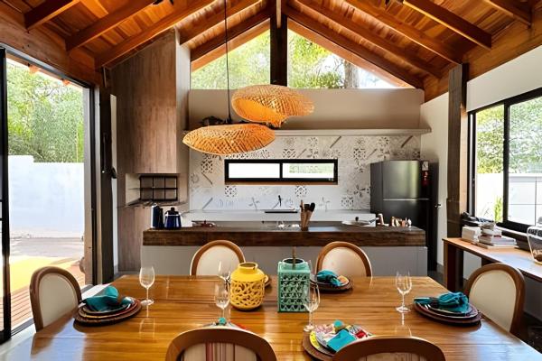 Casa Bali Em Bonito Mato Grosso Do Sul Linda Decoração Com Piscina - 보니토