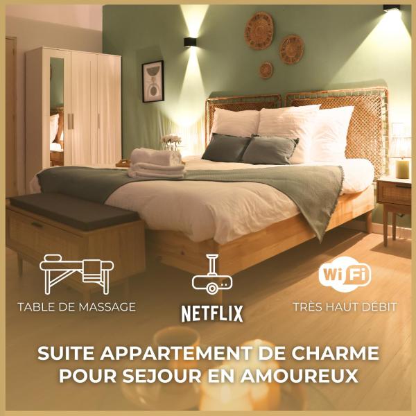 L'instant Suspendu - Suite Appartement T2, Cinéma Privé Et Table De Massage - Beaucaire