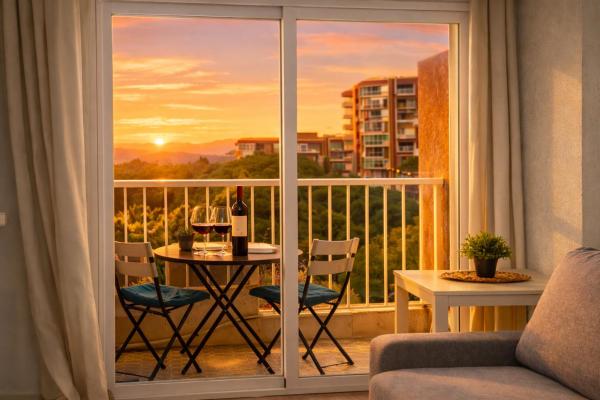 Vistas Al Mar Al Atardecer X Terraza Privada Con Parking X Playa Cerca - Benalmádena