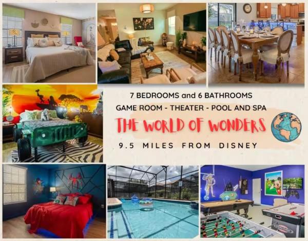 Luxury Villa With Pool, Spa, Theater, Game Room - The World Of Wonders Residence - Davenport, FL