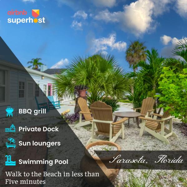 Walk To The Beach - Island Villa - Siesta Key, FL
