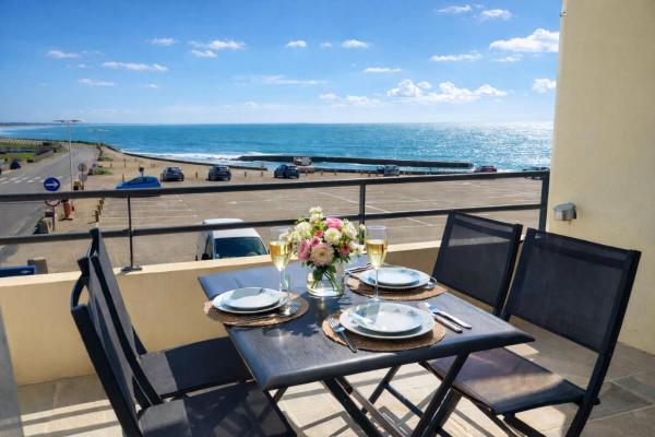 Tipoz'immo - Le Grand Large 210 Accès Direct Plage - Vue Mer - Animaux Bienvenus - Wifi Inclus - Linge Inclus - Parking Gratuit - Grand Balcon - Pouldreuzic