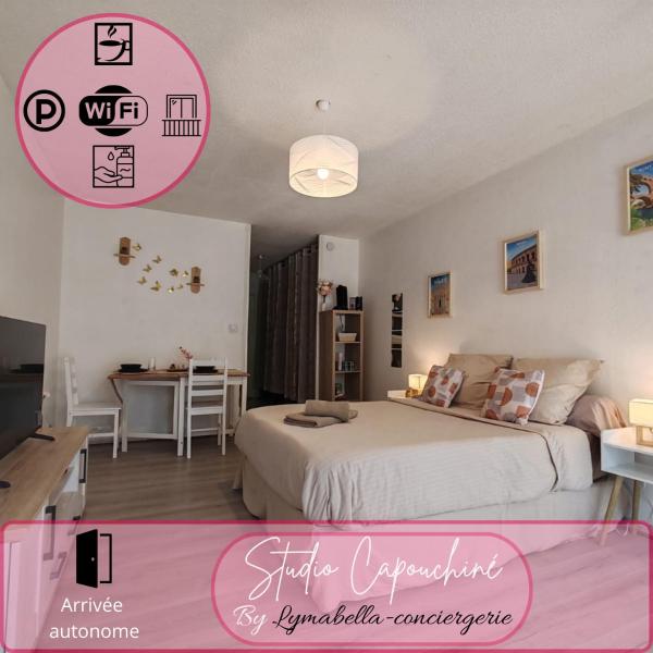 Studio Nimes Capouchiné Parking Et Balcon Proche Centre - Marguerittes