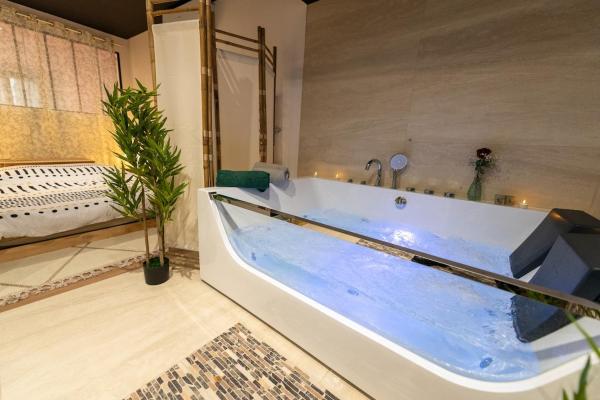 Zenko Suite -Climatisation - Spa & Sauna Privé - Hypercentre - Saint-Étienne