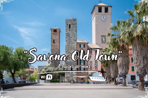 Savona Old Town - Free Wifi - Cruises 10 Mins - Spotorno