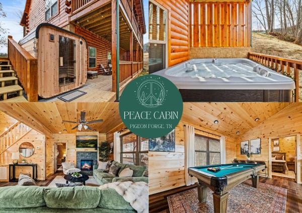 Peace Cabin - Hot Tub Game Room Sauna Grill - Sevierville, TN