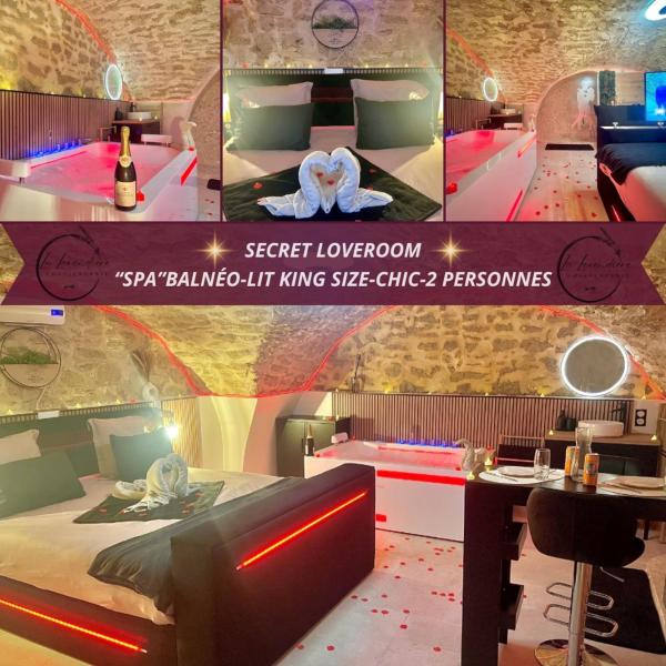 Secret Loveroom - Spabalnéo, Lit King Size, Clim, Chic, Calme Et Discret, 2 Personnes - Miramas