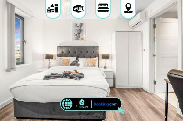 2 Bed & 2 Bath, Free Parking - 10 Min To Brentford Stadium By Stay Aura Short Term Lets London - Brentford