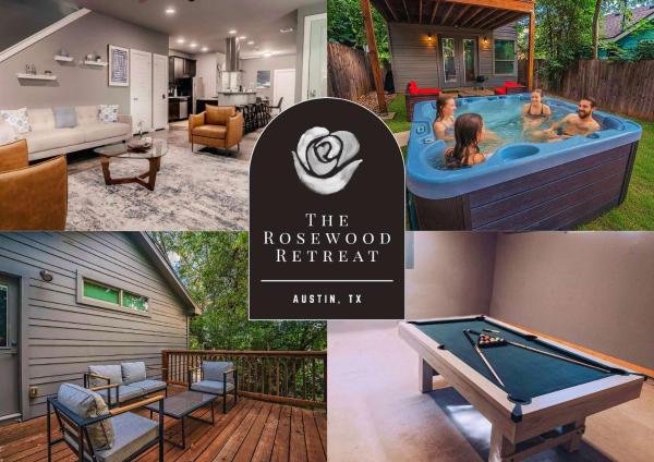 The Rosewood Retreat 6br's Hottub Dogfriendly - Austin, TX
