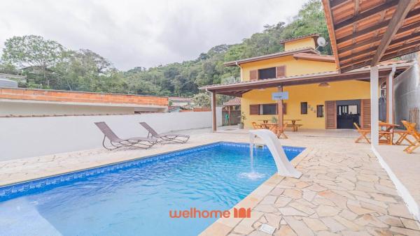 Casa Em Ubatuba Com Churrasqueira E Varanda Ampla - Ubatuba