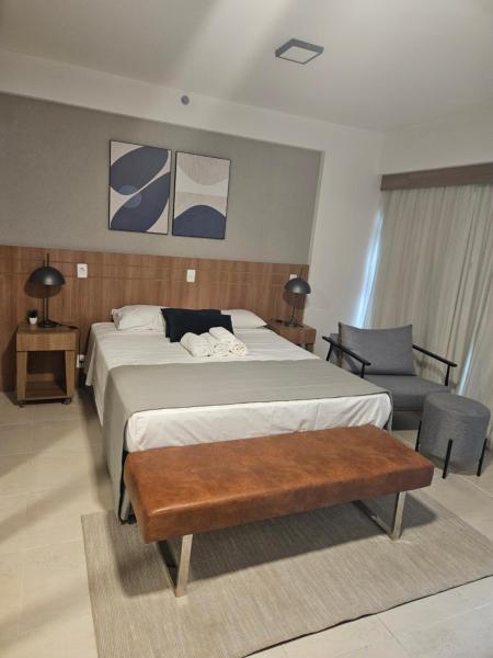 Golden Stay - Saint Moritz - Flat Luxo, Individual Ou Familia - Cama Queen E Sofá Cama Casal - Brasilia