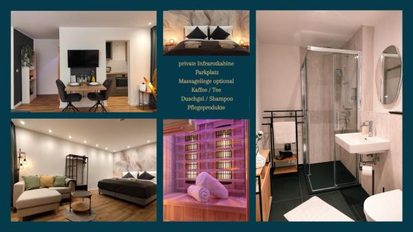 Apartz - Bad Harzburg - Harzpause - Infrarotsauna - Parkplatz - Balkon - Regendusche - Wernigerode