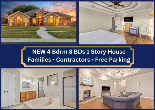 New Killeen House 8-10ppl Families & Groups Pets - Killeen, TX
