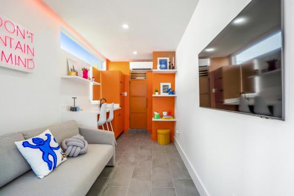 Orange Container At Eado Juicebox - Houston, TX