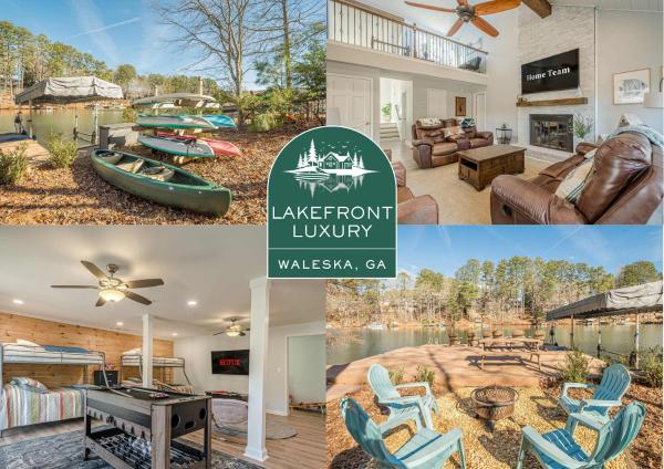 Lakefront Luxury Boat Slip Kayaks Game Room - Canton, GA