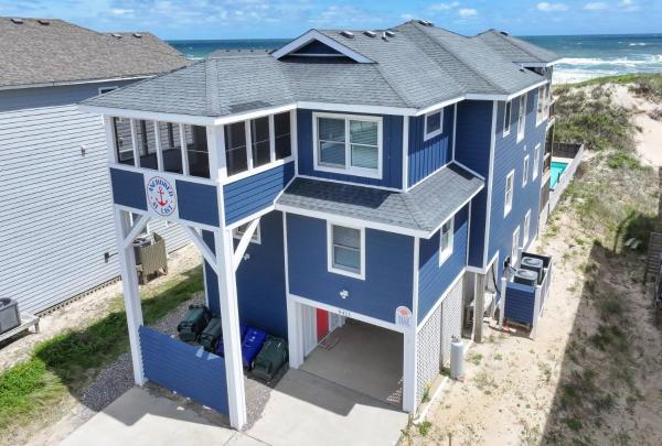 Anchored At Last - S Nags Head Mp 19.5, Oceanfront, Pool, Hot Tub, Kiddie Pool, Pool Table, Flex Stays - Nags Head, NC