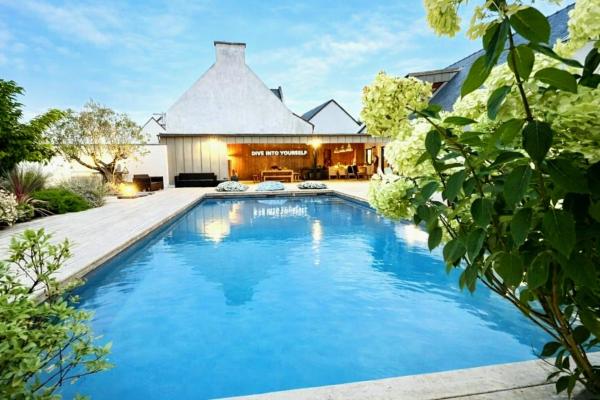 Villa Le 25 - Piscine Et Sauna Au Bourg De Carantec - Roscoff
