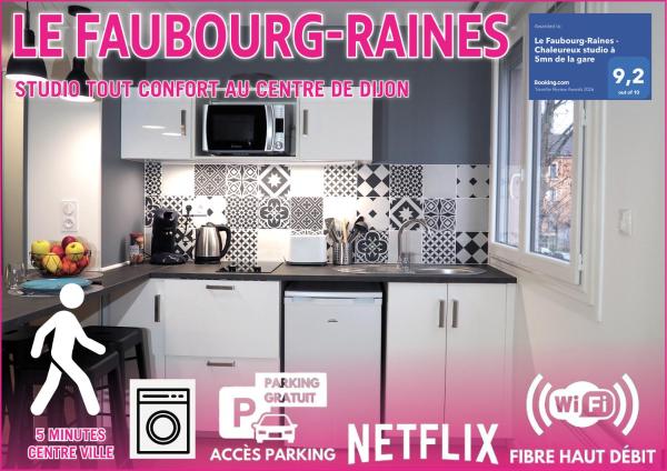 Le Faubourg-raines - Chaleureux Studio à 5mn De La Gare - Dijon