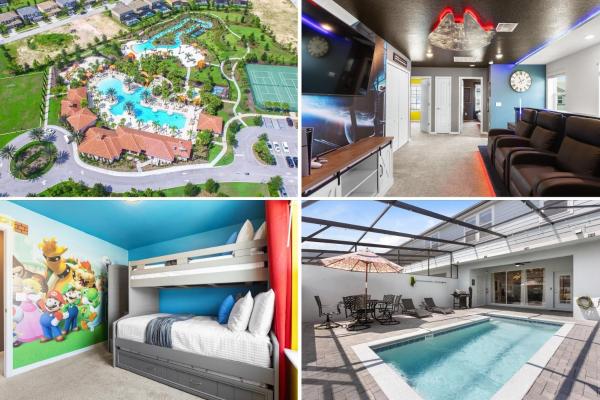 Chic Family Home Mario Bros Harry Potter & Pool - Davenport, FL