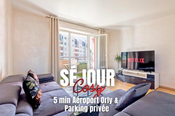 Séjour Cosy - 5 Min Aéroport Orly - Parking Privée & Terrasse - Montgeron