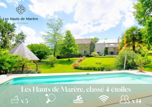 Maison D'exception, 14 Personnes, Piscine, Vue Pyrénées - Pyrénées-Atlantiques