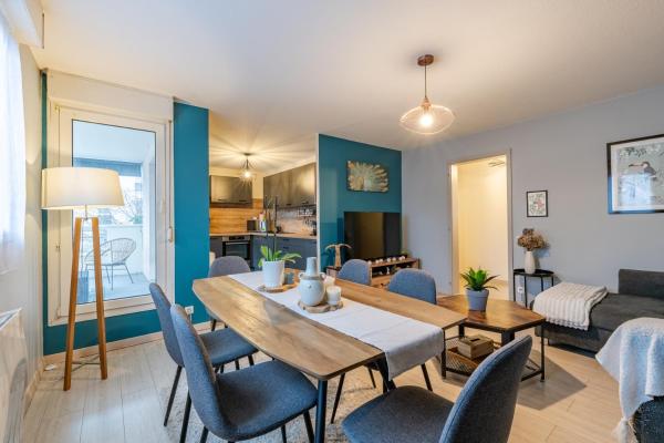 Bleu Bohème - Appartement 2 Chambres, Terrasse, Wifi Fibre - Haguenau - Bischwiller