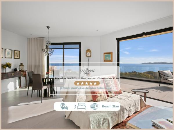 Appt De Luxe 5 éToiles - Vue Mer - 3 Chambres - Saint-Tropez