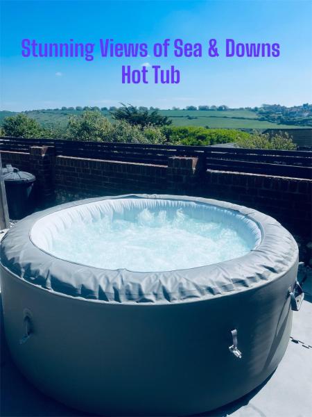 Studio Cabin Retreat With Hot Tub Sea And Downs Views In Seaford With Own Garden - Seaford