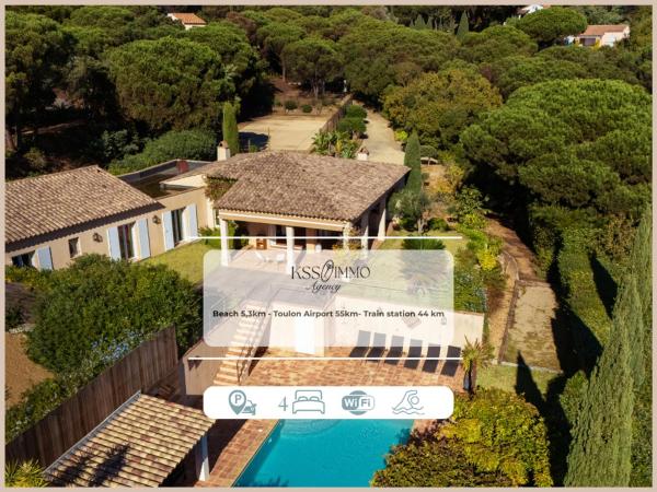 Villa 4 Chambres - Piscine - Clim -Tennis -Parking - La Croix-Valmer