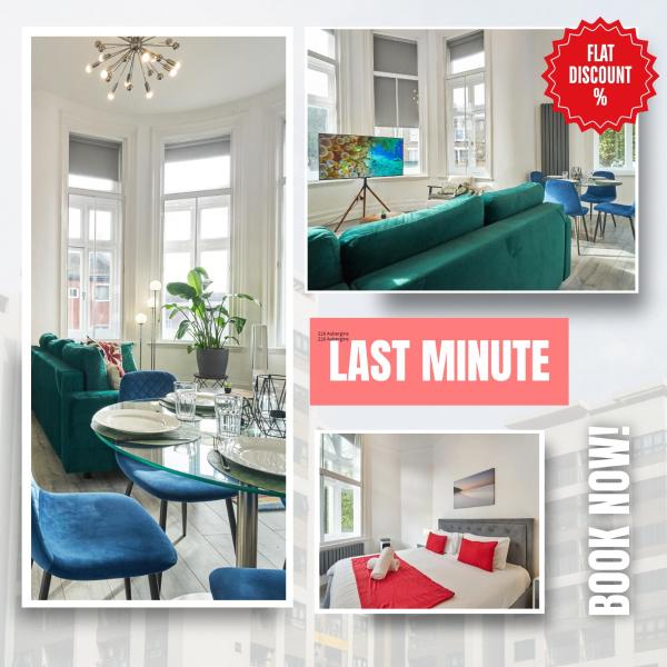 Last-minute Reserve L Sleeps Up To 4 Guests L Flat 1 L One-bedroom Apartment With King Bed And High Ceilings Near Camden By Live London Short Lets & Serviced Accommodation - Barnet