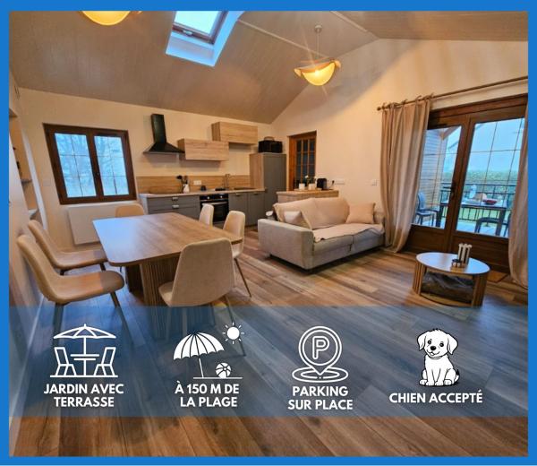 Horizon Marin Maison Plain Pied à 150m De La Plage D'asnelles, Vue Mer D'une Chambre, Entièrement Rénovée En 2026, Jardin Clos, Belle Terrasse Aménagée Et Abritée, Parking Privatif, Des Plages Du Débarquement, Proche De Tous Commerces, Près De Bayeux - Asnelles