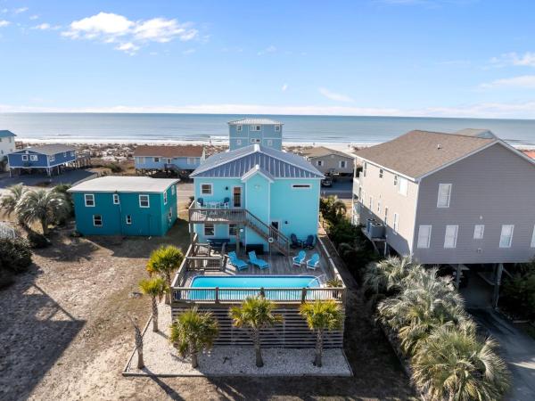 Ocean Views With Heated Pool One Row From Beach - Oak Island, NC