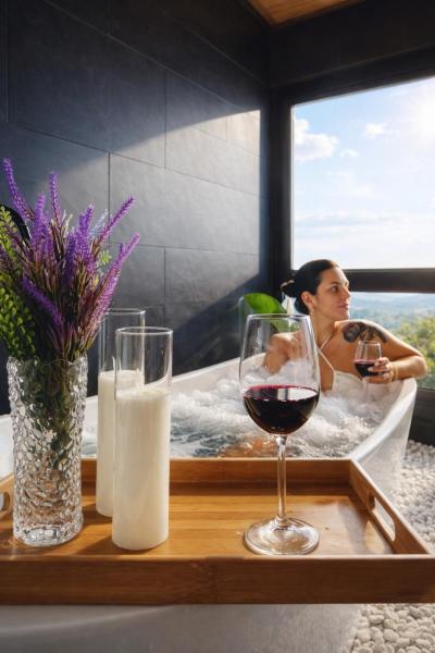 Cabana Romântica, Banheira, Lareira E Privacidade - Bom Retiro