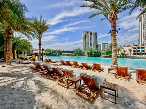 Earthy Elegant 1br, Surf 2 Creek Beach Access - Aéroport de Dubaï (DXB)