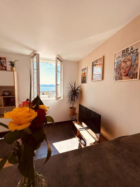 La Madrague, Studio Vue Mer, Centre Historique - Pampelonne Beach