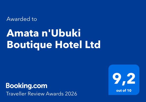 Amata N'ubuki Boutique Hotel Ltd - Kigali