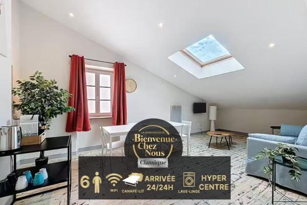 Grand T3 Centre Jaude 6 Personnes - Riom